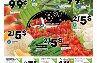 Circulaire Marché Végétarien Du 17 au 23 août 2023. Sherbrooke et Magog ...