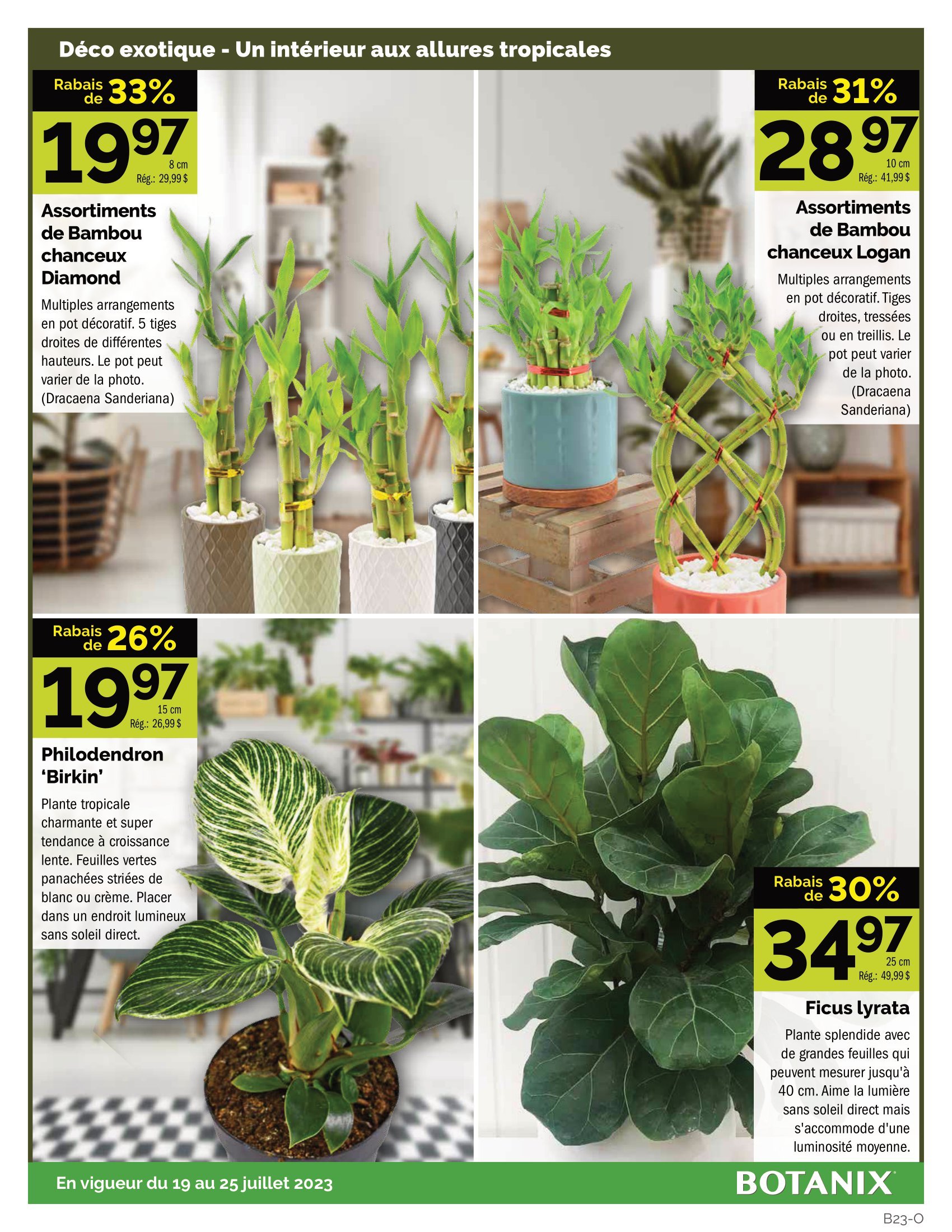 Circulaire Botanix Du 19 au 25 juillet 2023 🍁 Plusieurs Rabais 📌