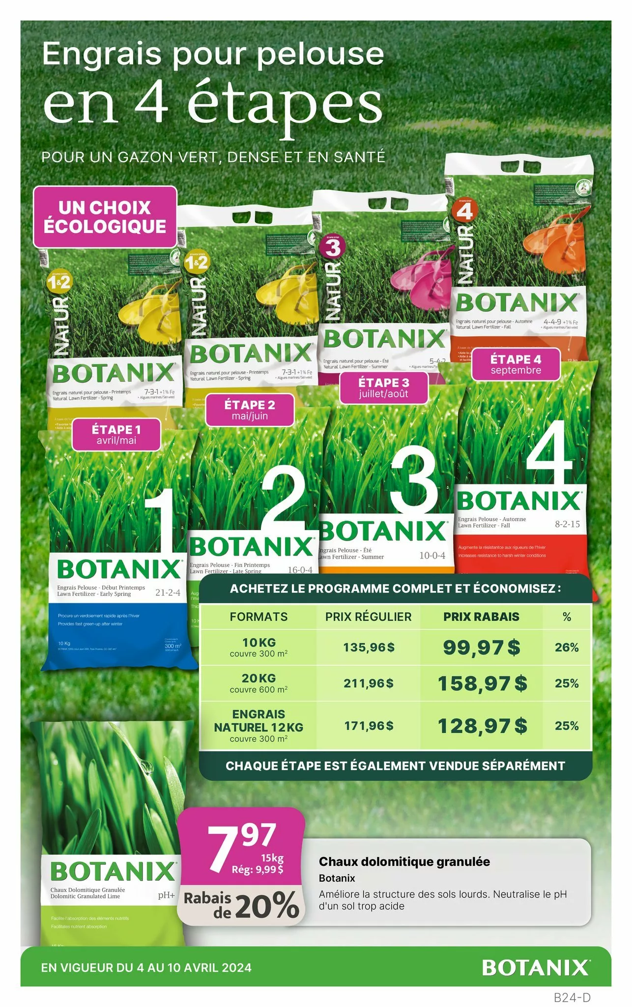 Circulaire Botanix Du 4 au 10 avril 2024 🍁 Plusieurs Rabais 📌