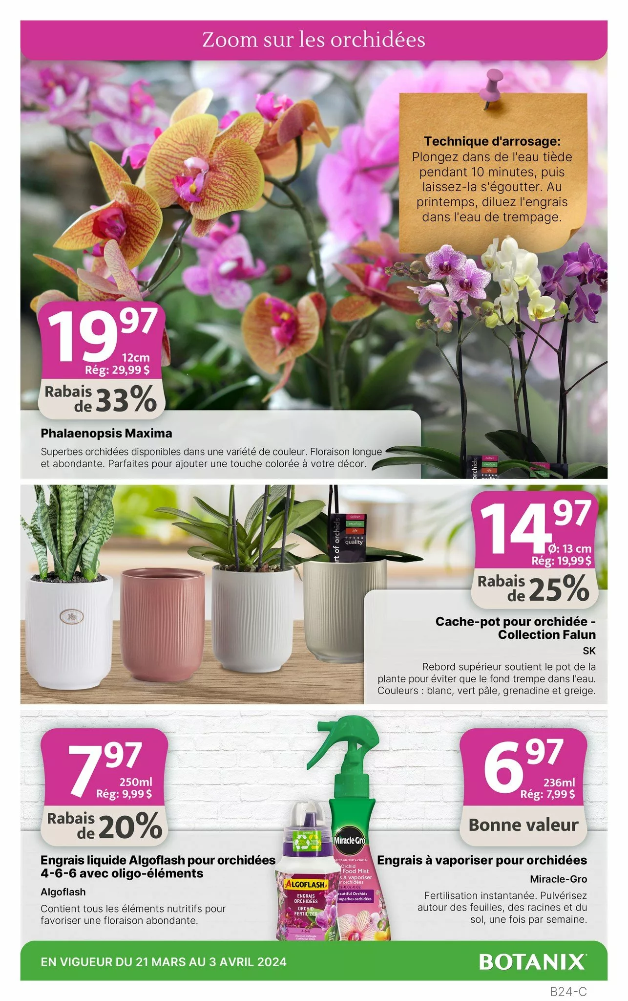Circulaire Botanix Du 21 mars au 3 avril 2024 🍁 Plusieurs Rabais 📌