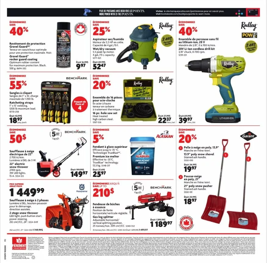 Circulaire Home Hardware Du 18 au 24 janvier 2024 🍁 Plusieurs Rabais 📌