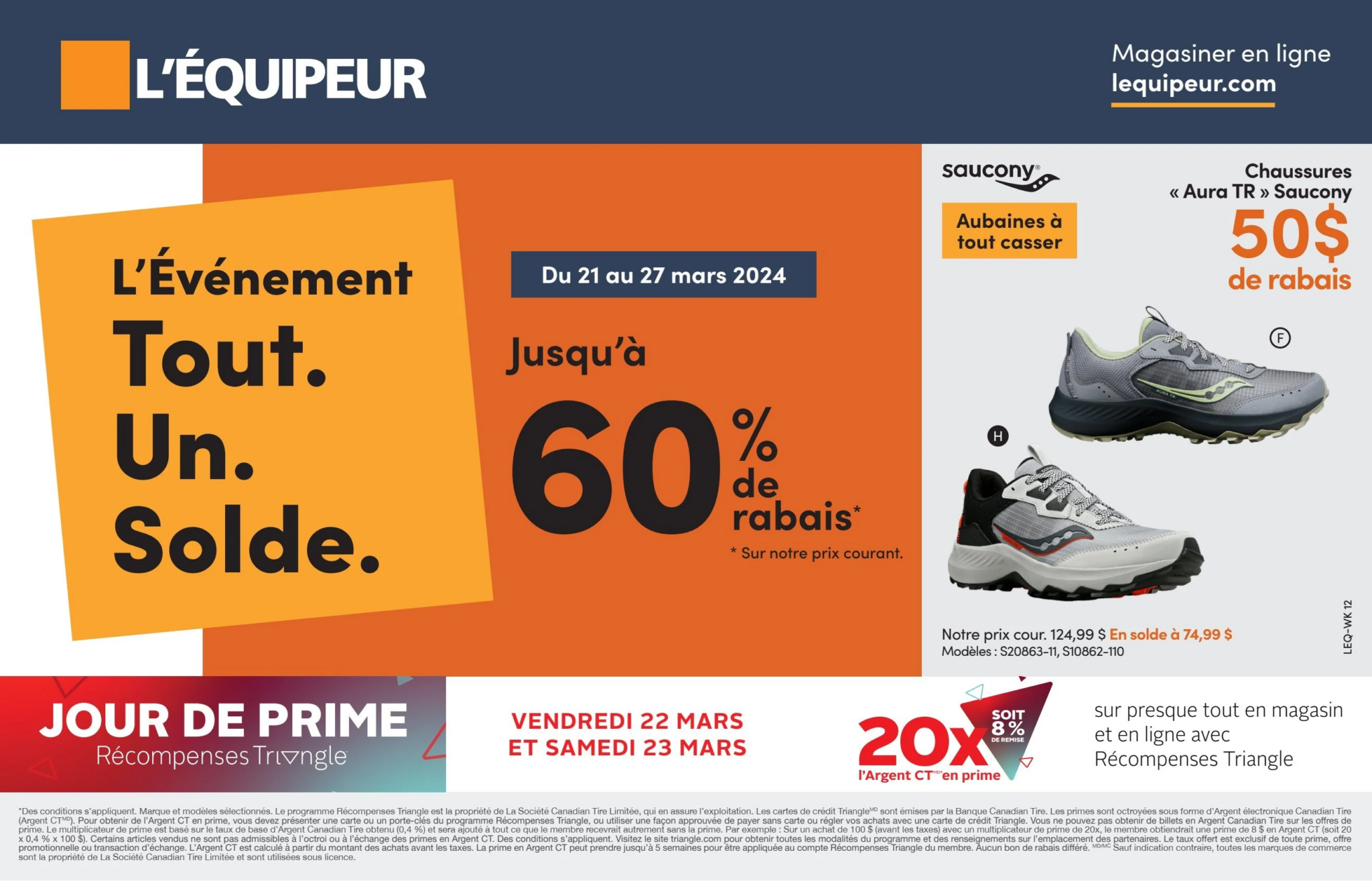 Circulaire L'Équipeur Du 21 au 27 mars 2024 🍁 Plusieurs Rabais 📌