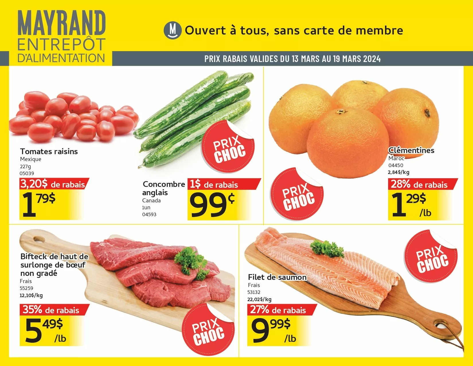 Circulaire Mayrand Du 13 au 19 mars 2024 🍁 Plusieurs Rabais 📌