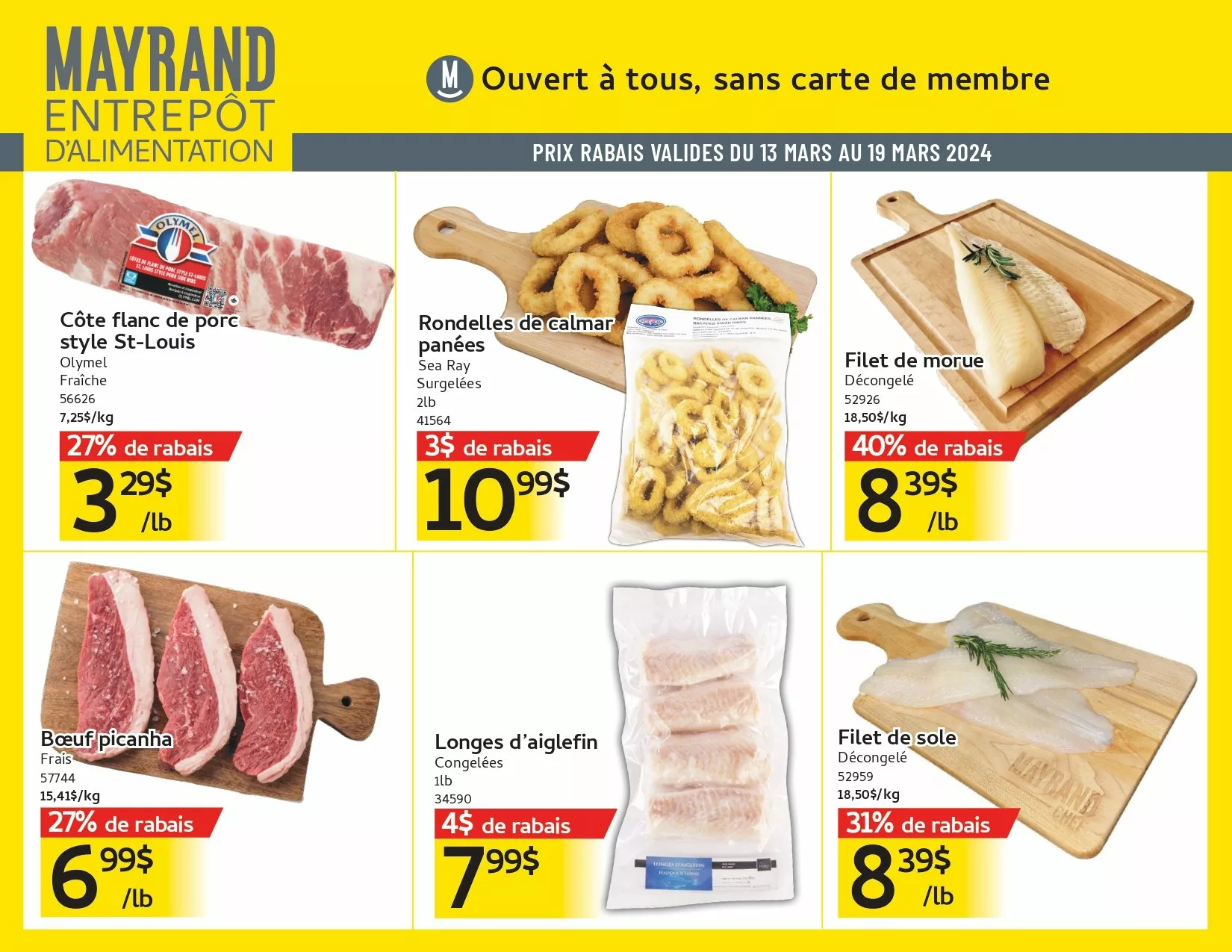Circulaire Mayrand Du 13 au 19 mars 2024 🍁 Plusieurs Rabais 📌