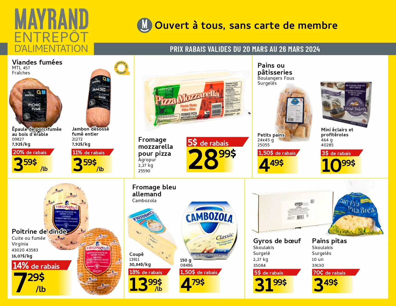 Circulaire Mayrand Du 20 au 26 mars 2024 🍁 Plusieurs Rabais 📌