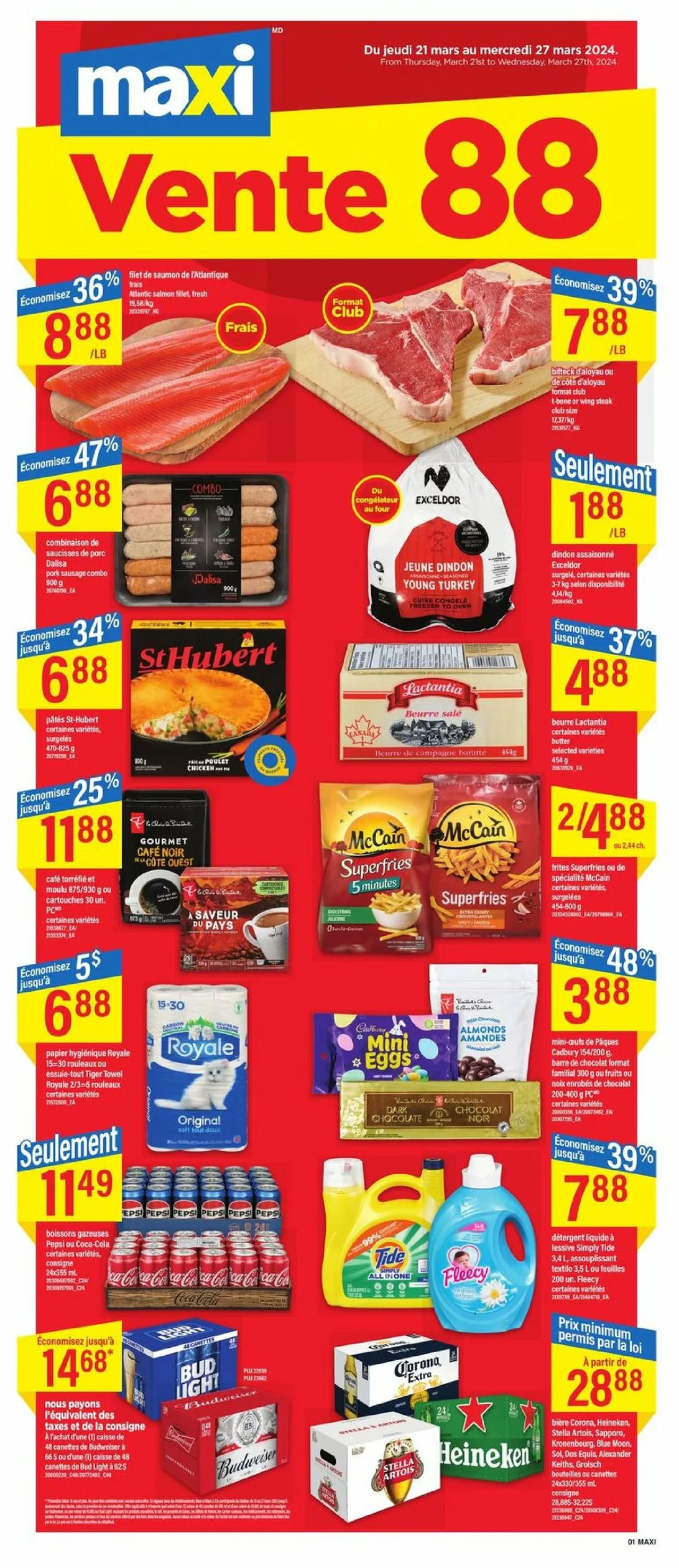 Circulaire Maxi Du 21 au 27 mars 2024 🍁 Plusieurs Rabais 📌
