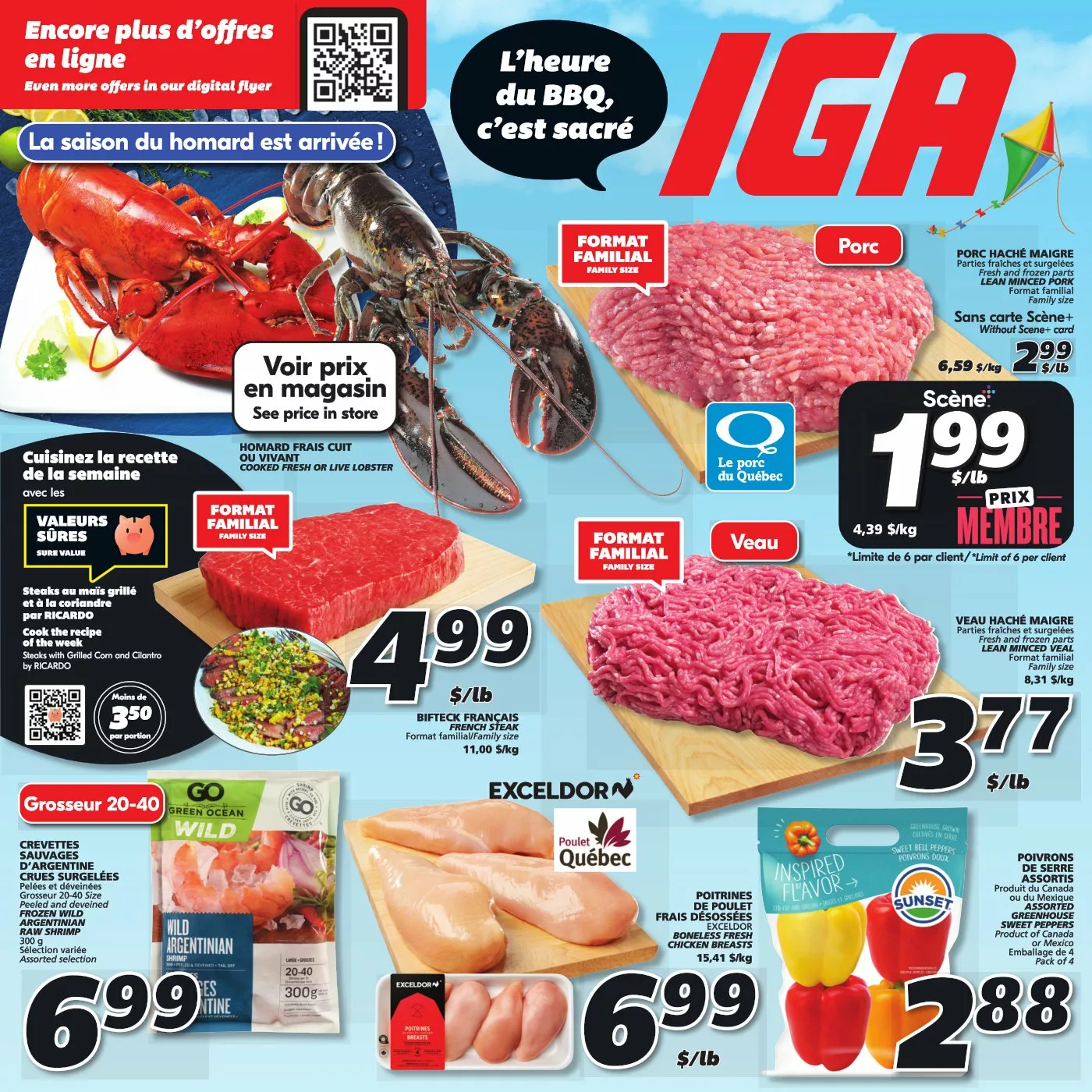 Circulaire IGA Québec Du 2 au 8 mai 2024 🍁 Plusieurs Rabais 📌