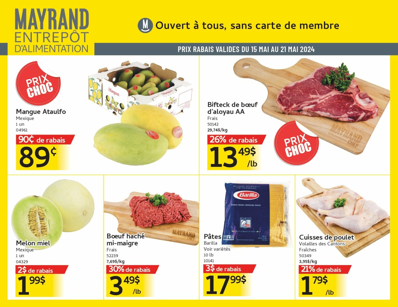 Circulaire Mayrand Du 15 au 21 mai 2024 🍁 Plusieurs Rabais 📌